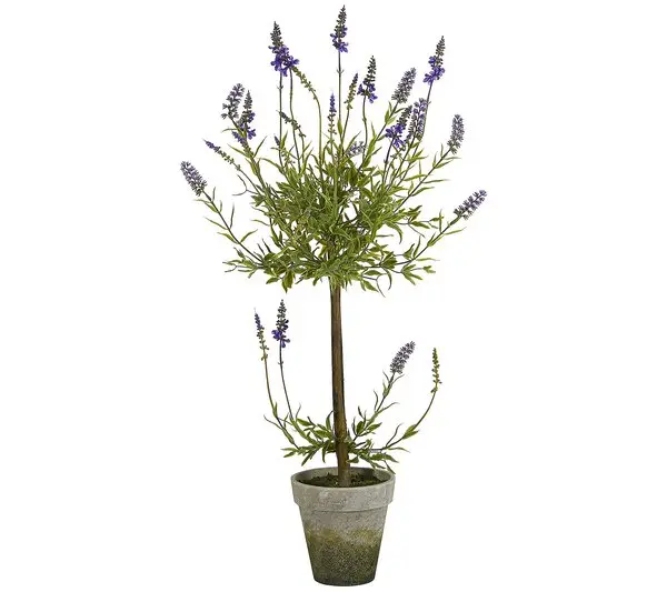 NEARLY NATURAL 34' Lavender Topiary Artificial Ree