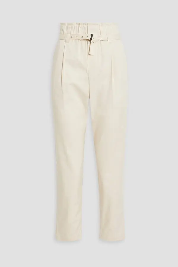 Brunello Cucinelli Belted Tapered Pants