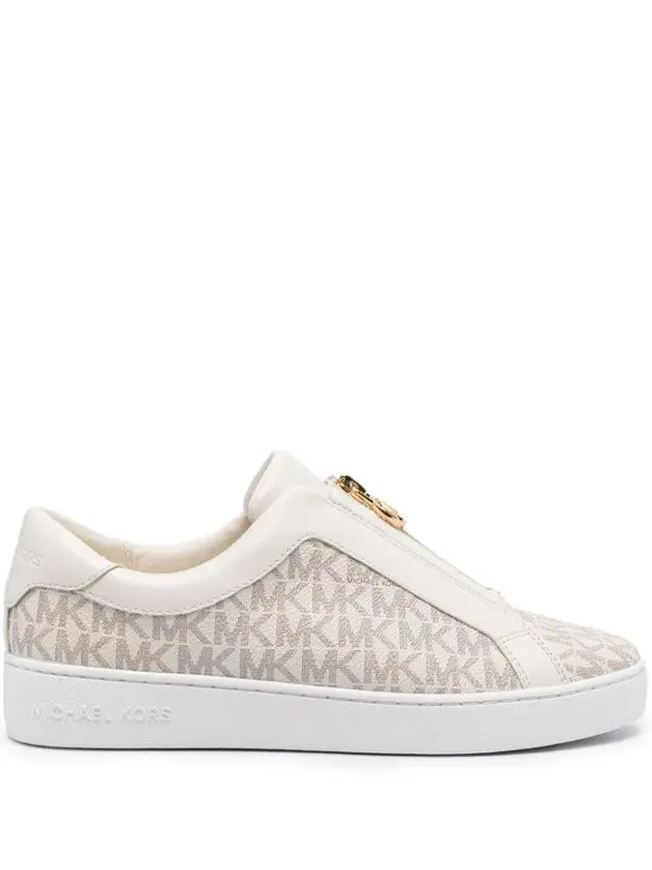 Michael Kors Keaton Logo-print Sneakers - Neutrals