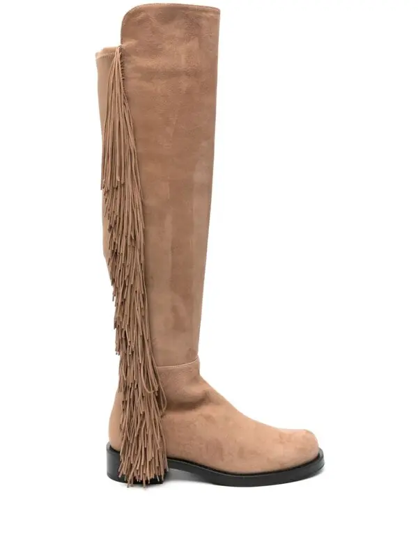 STUART WEITZMAN 5050 Bold Crystal Fringe 40mm Boots