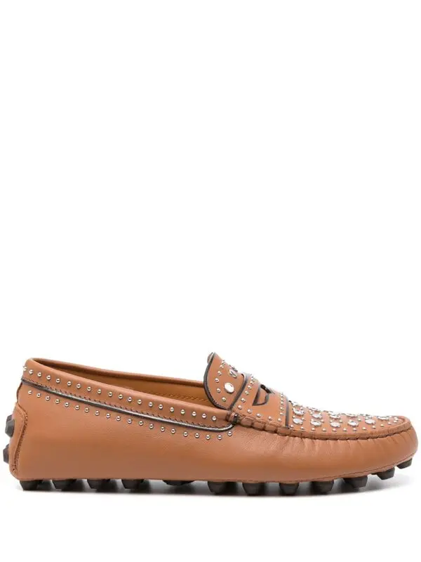 TOD'S Stud-embellished Loafers