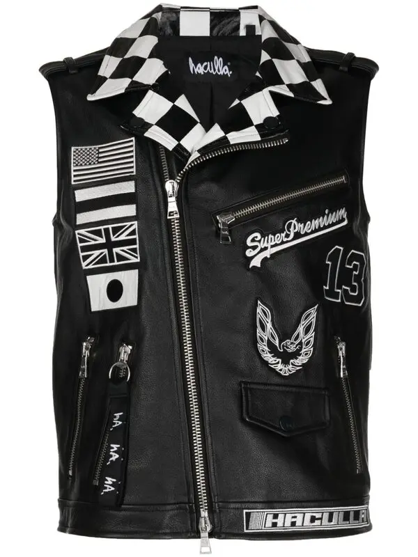 HACULLA. Graphic-print Biker Vest