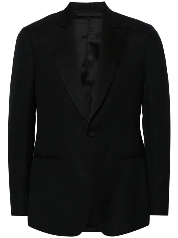 LARDINI Lurex-detail Single-breasted Blazer