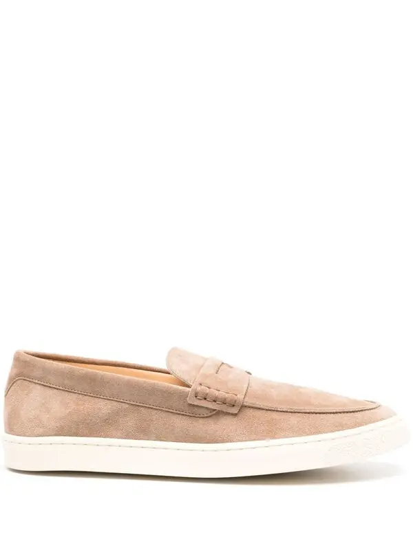 Brunello Cucinelli Suede Penny Loafers
