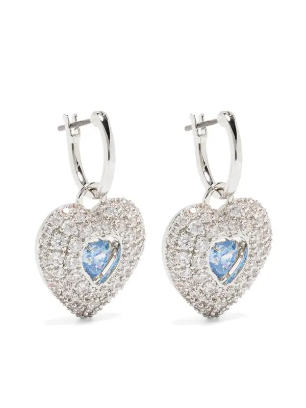 SWAROVSKI Idyllia Heart Hoop Earrings