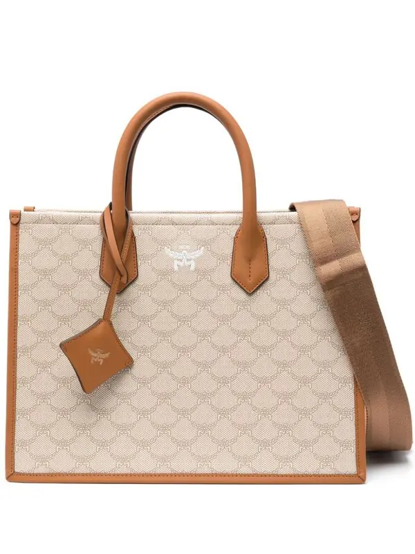 Mcm Medium Himmel Lauretos Tote Bag