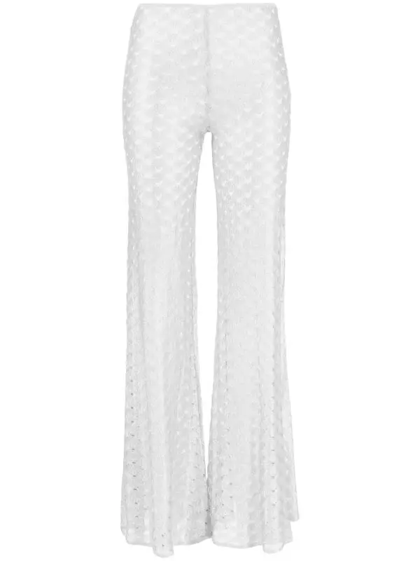 Missoni Zigzag-woven Flared Trousers