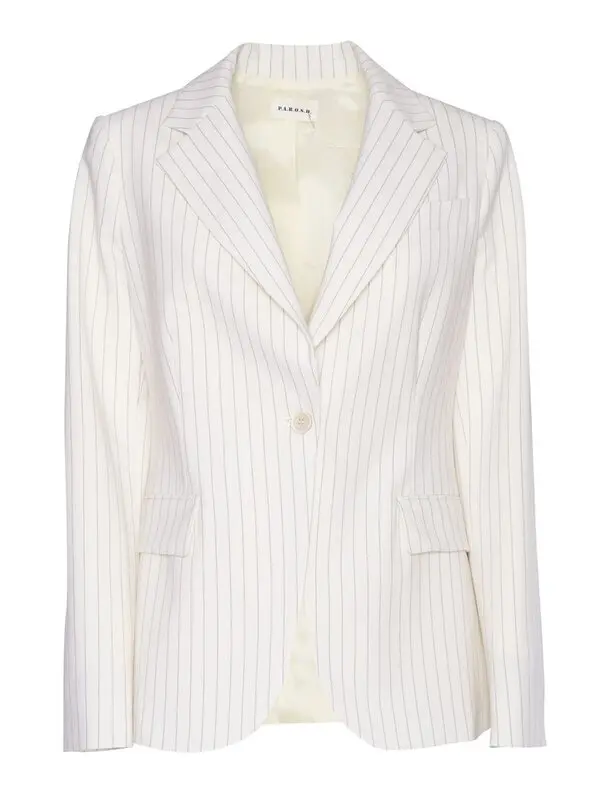 P.A.R.O.S.H Jacket In White - 54% Off | Editorialist