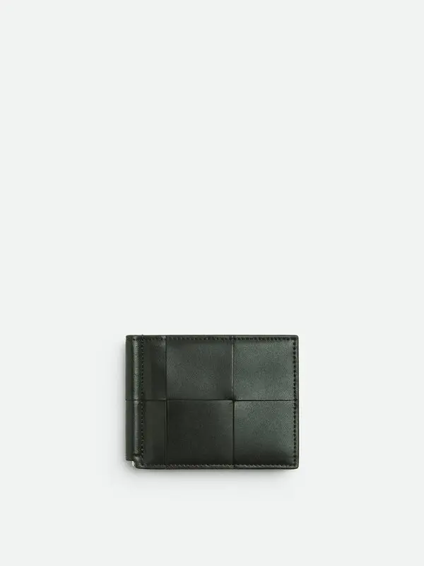Buy Bottega Veneta Cassette Wallet With Money Clip - Green At 33% Off ...