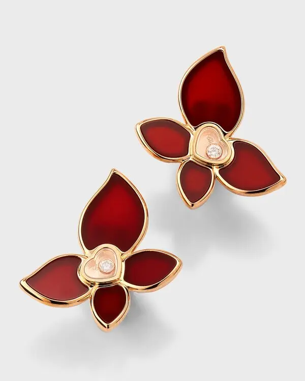 Chopard Happy Butterfly Earrings - Carnelian