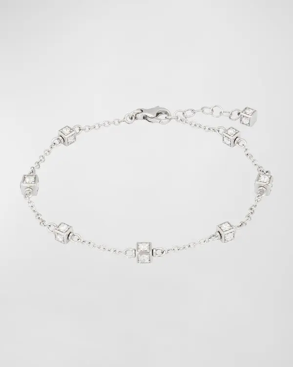 Miseno Faro 18k White Gold Diamond Link Bracelet