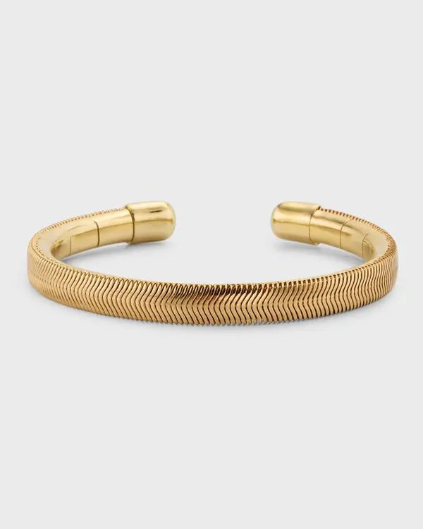 Nikos Koulis 18k Yellow Gold Chain Bangle Bracelet