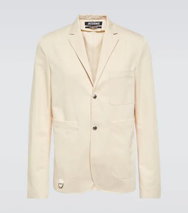 Jacquemus La Veste Jean Cotton And Linen Blazer