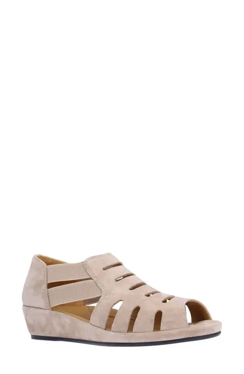 L'AMOUR DES PIEDS Bayla Wedge Sandal - Taupe