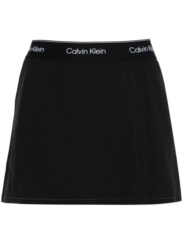 Calvin Klein Logo-waistband Layered Shorts