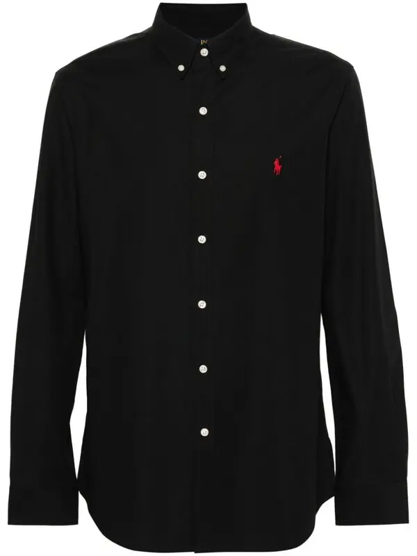 Ralph Lauren Polo Pony Cotton Shirt - Black