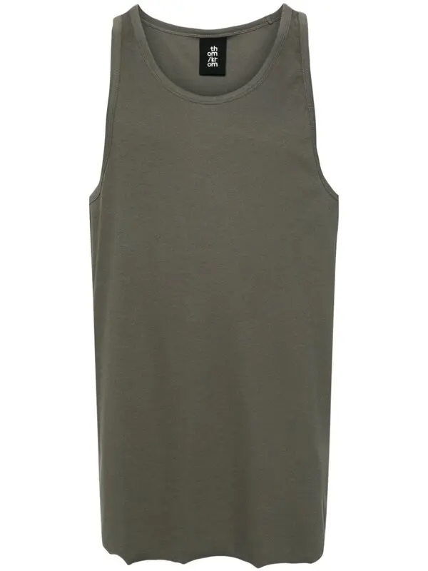 THOM KROM Asymmetric-panels Cotton Tank Top