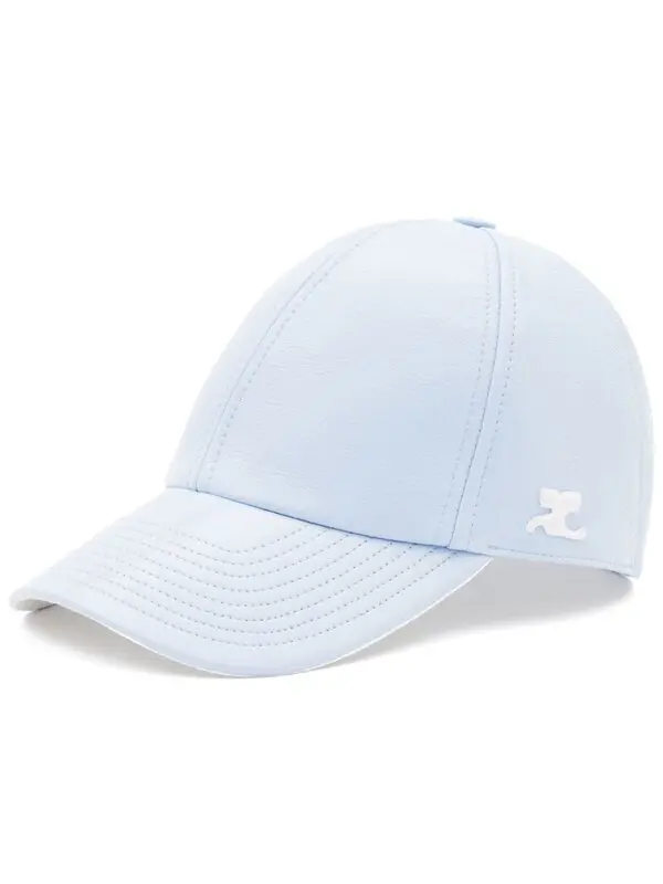 COURREGES Logo Patch Cap - Blue