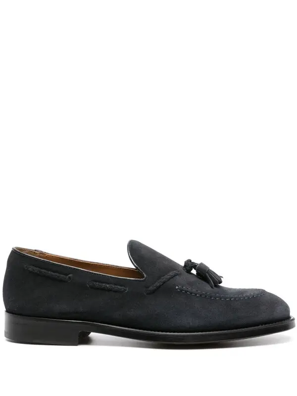 DOUCAL'S Tassel-detail Suede Loafers - Blue