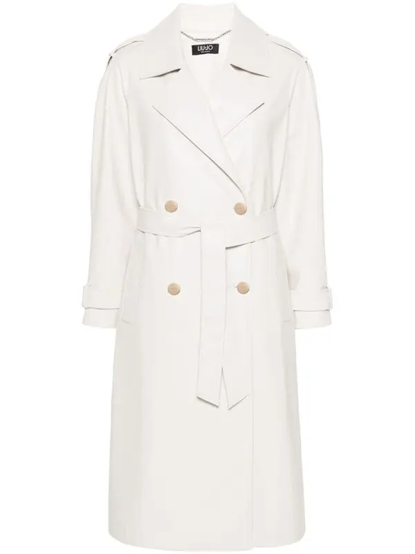 トレンチコート Liu Jo DOUBLE BREASTED TRENCH WITH BELT Liu •jo Liu Jo Double-breasted Trench Coat With Detachable
