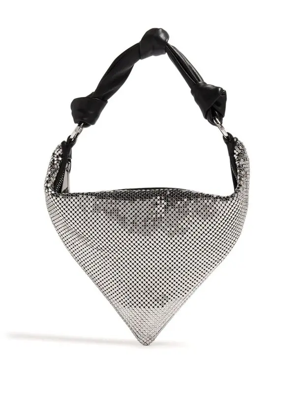 Amina Muaddi Mini Cameron Mesh Shoulder Bag