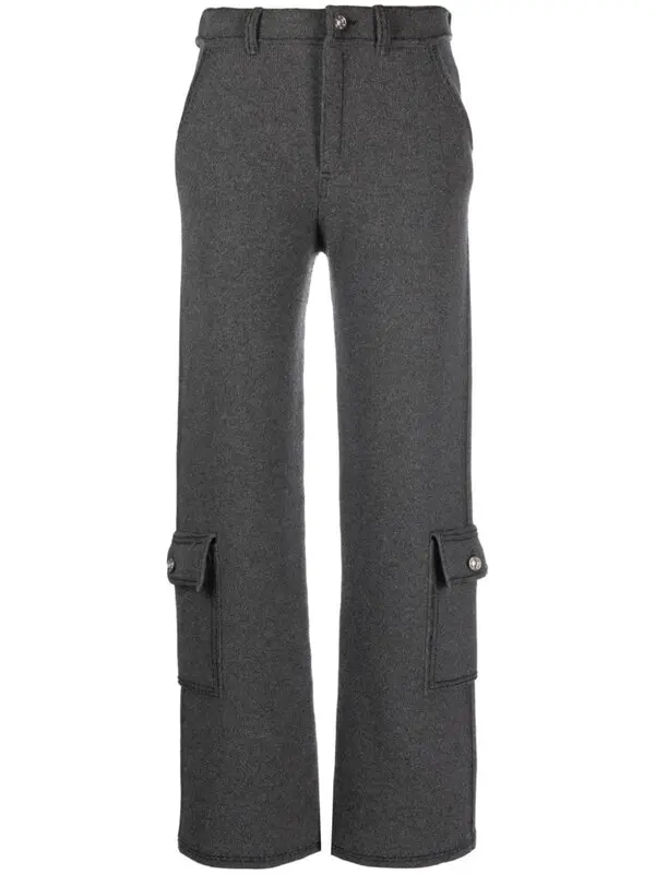 BARRIE Knitted Cargo Trousers - Grey