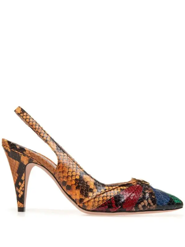 Bally Snakeskin-effect Leather Pumps
