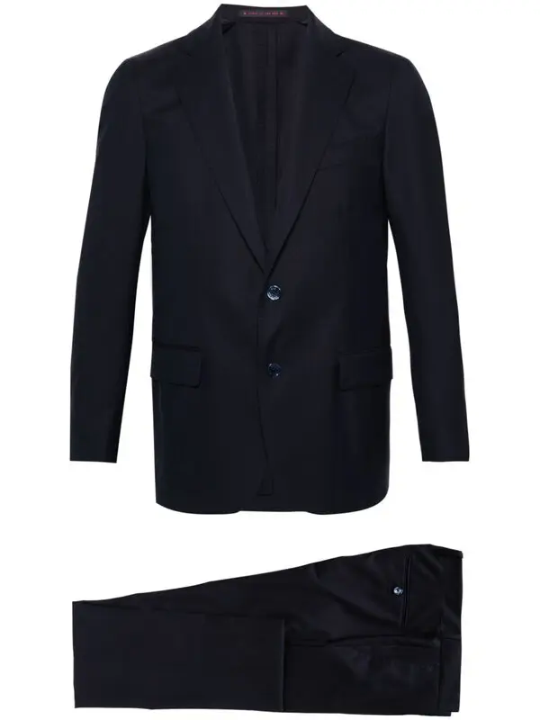 BAGNOLI SARTORIA NAPOLI Virgin-wool Twill Suit