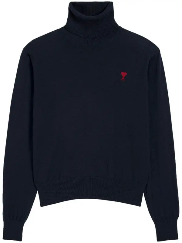 Ami De Coeur Merino-wool Jumper - Blue