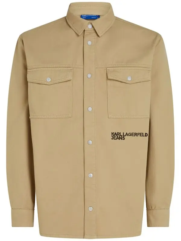 Karl Lagerfeld Utility Twill Shirt Jacket