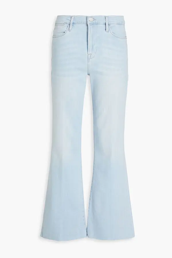FRAME Le Easy High-rise Flare Jeans - Light Denim