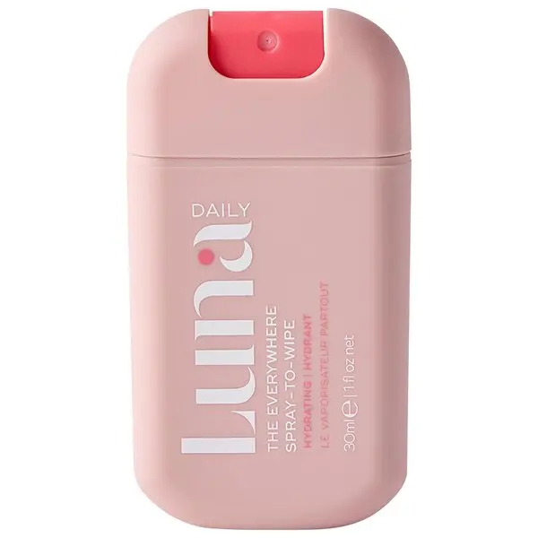 LUNA DAILY The Mini Everywhere Spray-to-wipe With Prebiotics + Vitamins C & E, Omegas 3 & 6 For Dry Skin