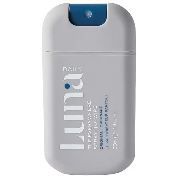 LUNA DAILY The Mini Everywhere Spray-to-wipe With Prebiotics + Vitamins C & E For All Skin