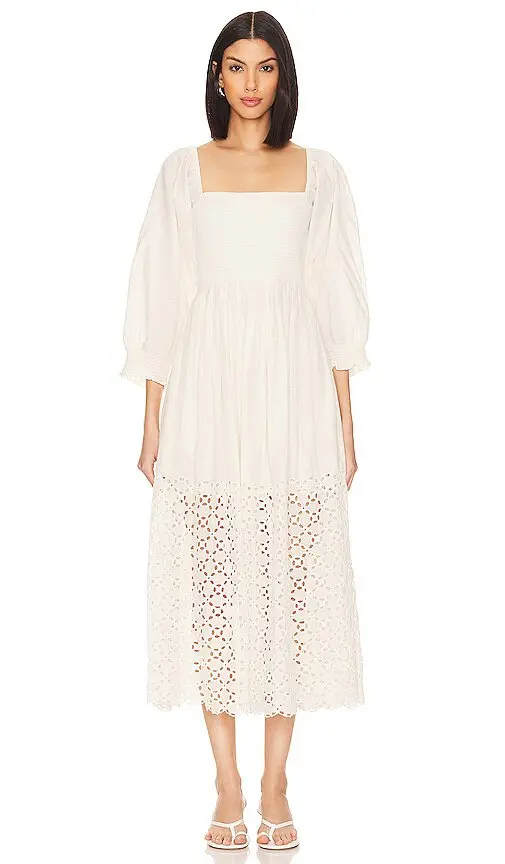 Free People Perfect Storm Midi In Cream - Tea | Editorialist