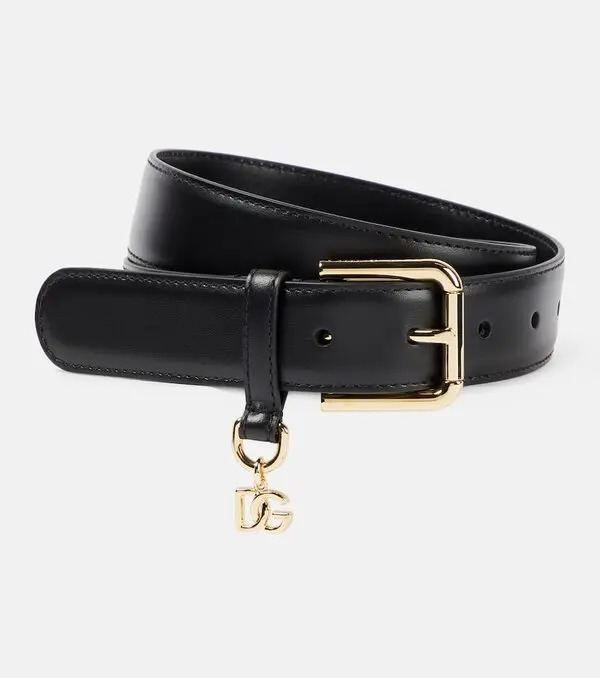 Dolce & Gabbana Leather Belt - Black
