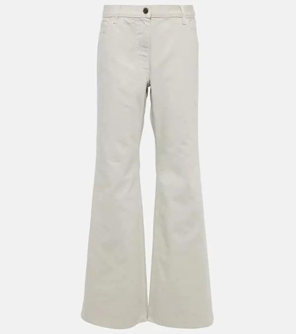 Magda Butrym High-rise Flare Jeans - White