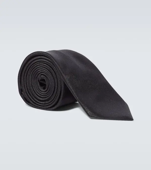 Zegna Silk Neck Tie - Black