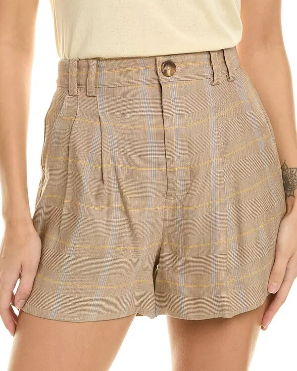Buy A.L.C. Linen-blend Mateo Short - Beige At 60% Off | Editorialist
