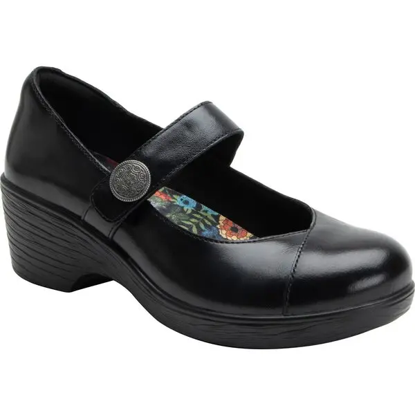 ALEGRIA BY PG LITE Wedge Mary Jane Pump - Noir
