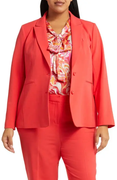 TAHARI ASL Striped Lining Blazer