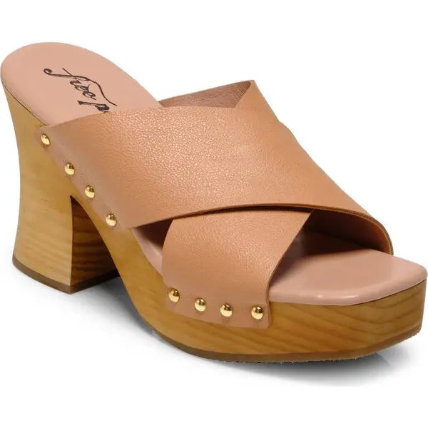 Free People Mallory Platform Slide Sandal - Vachetta