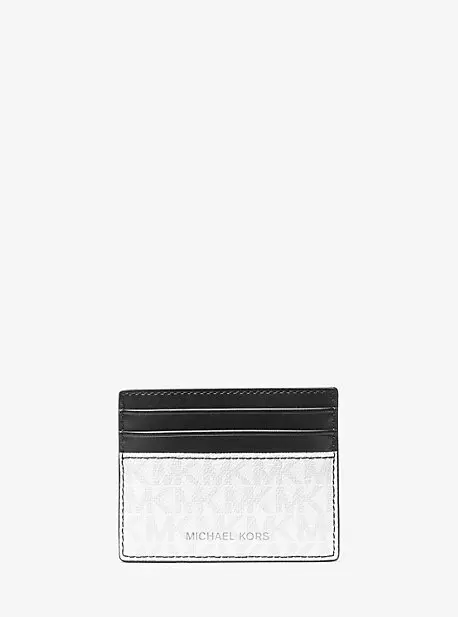 Michael Kors Cooper Signature Logo Card Case - White
