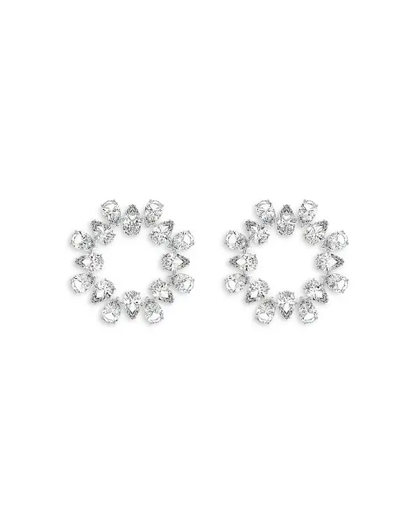SWAROVSKI Matrix Pear Cut Circlet Earrings