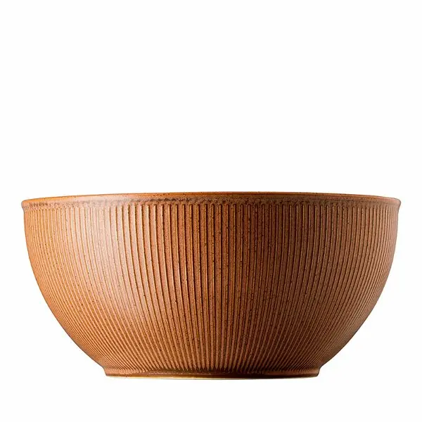 ROSENTHAL Thomas Clay Serve Bowl, 9.5 - Rust