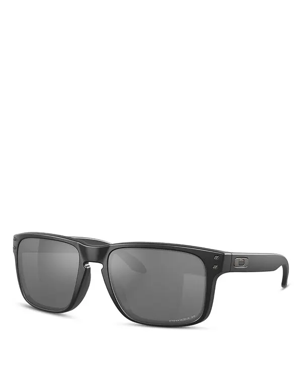 Oakley Holbrook Polarized Square Sunglasses - Black/gray Polarized Solid