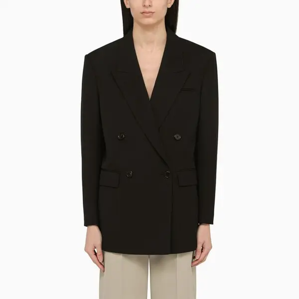 Buy THE ROW Double-breasted Jacket In And - Black At 33% Off | Editorialist