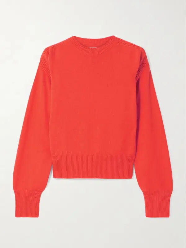 Sasuphi Cashmere Crewneck Sweater - Orange