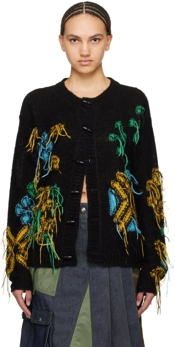 Andersson Bell Macaron Cardigan In Black - 46% Off | Editorialist