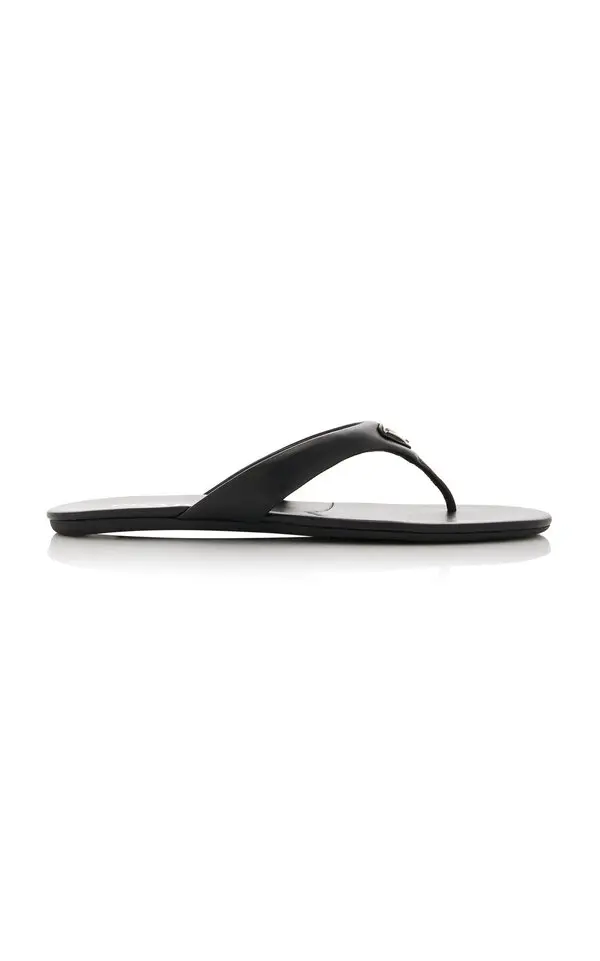Prada Leather Flip-flop Sandals