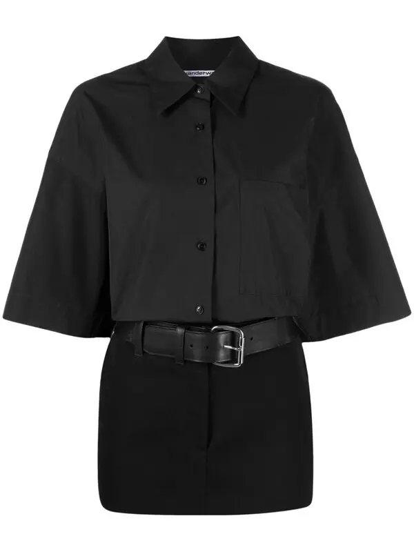 Alexander Wang Belted Shirt Minidress